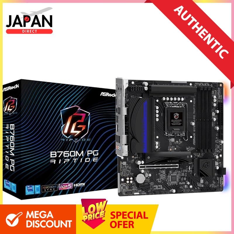 ASRock Motherboard B760M PG Riptide Intel 12th and 13th generation CPU ...