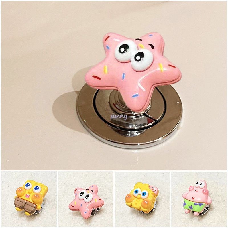 Cute Toilet Press Button Tank Push Switch Long Nail Protector Bathing ...