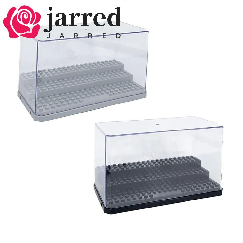 JARRED Building Blocks Display Box, 3 Steps Transparent Car Model Show ...