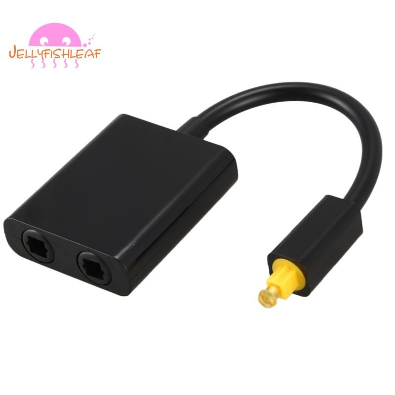 Digital SPDIF Optical Audio Splitter 2 Way Toslink Splitter Adapter 1 ...