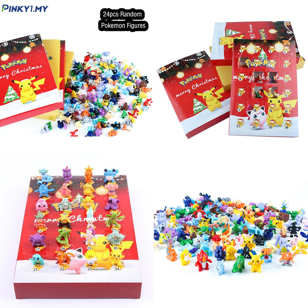 (24pcs)Blind Box Christmas Advent Calendar Box Blind Box Pokemon ...