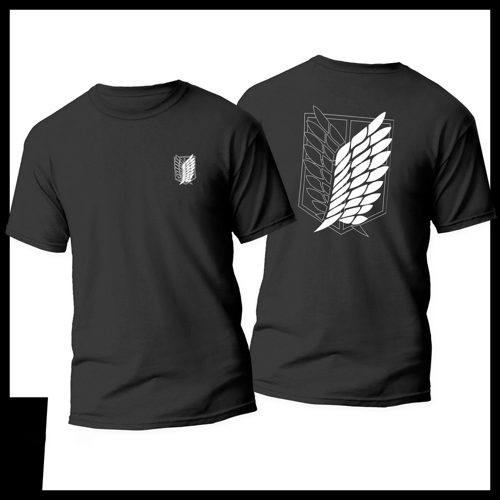 Attack On Titan AOT Survey Corp Front and Back Logo Tee Unisex T-Shirt ...