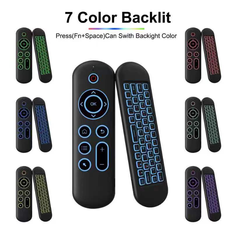 Mini Bluetooth 5.0 Keyboard 2.4G Wireless Air Mouse Backlight Voice ...