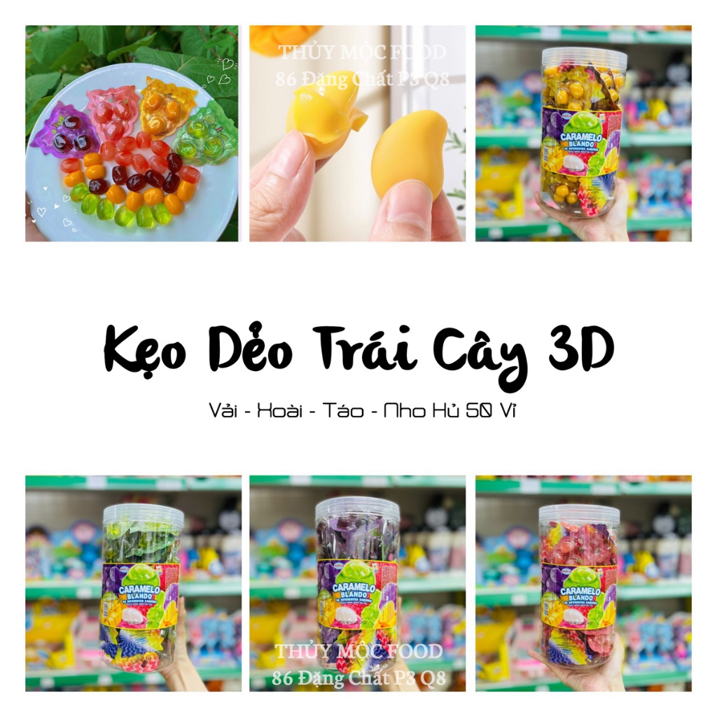 3d Fruit Gummies Peeled Hot Hit At The Shop 50 Blisters | Shopee Malaysia
