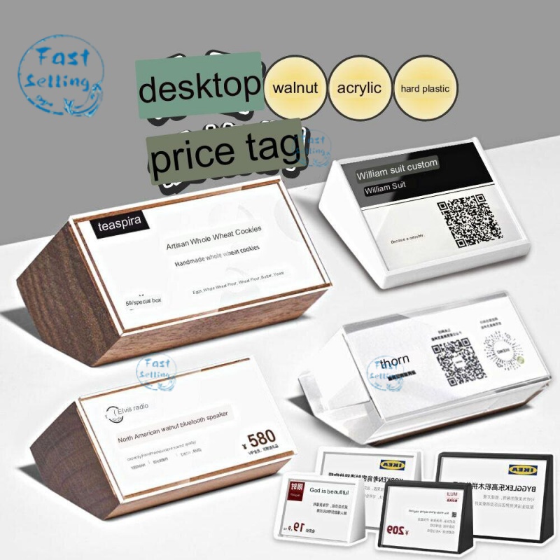 Acrylic Table Card Standing Card Crystal Price Display Card 4s Store ...