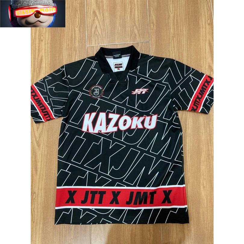 Jtt X Jmt Kazoku White Black Polo Shirt 2022 2023 Full Sublimation Home ...