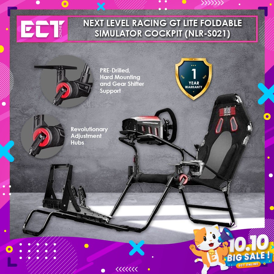 Next Level Racing GT Lite Foldable Simulator Cockpit (NLR-S021 ...