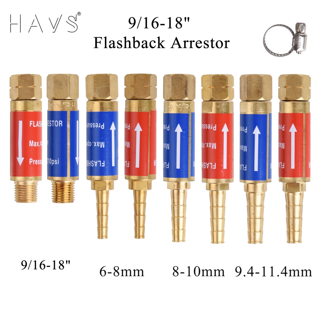Flashback Arrestor Oxygen Acetylene Propane Check Valve Flame Buster 9/ ...