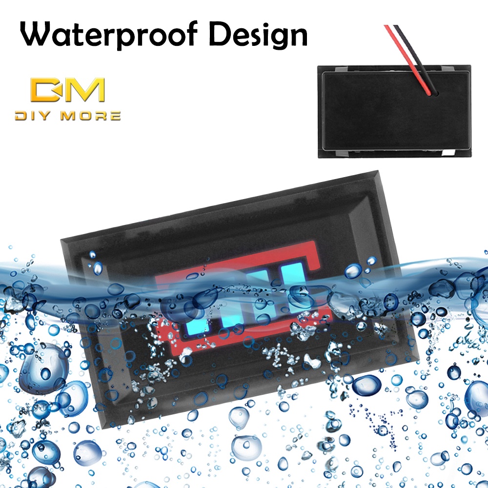 DIYMORE 12V 24V 36V 48V 60V 72V Battery Meter LED Battery Capacity ...