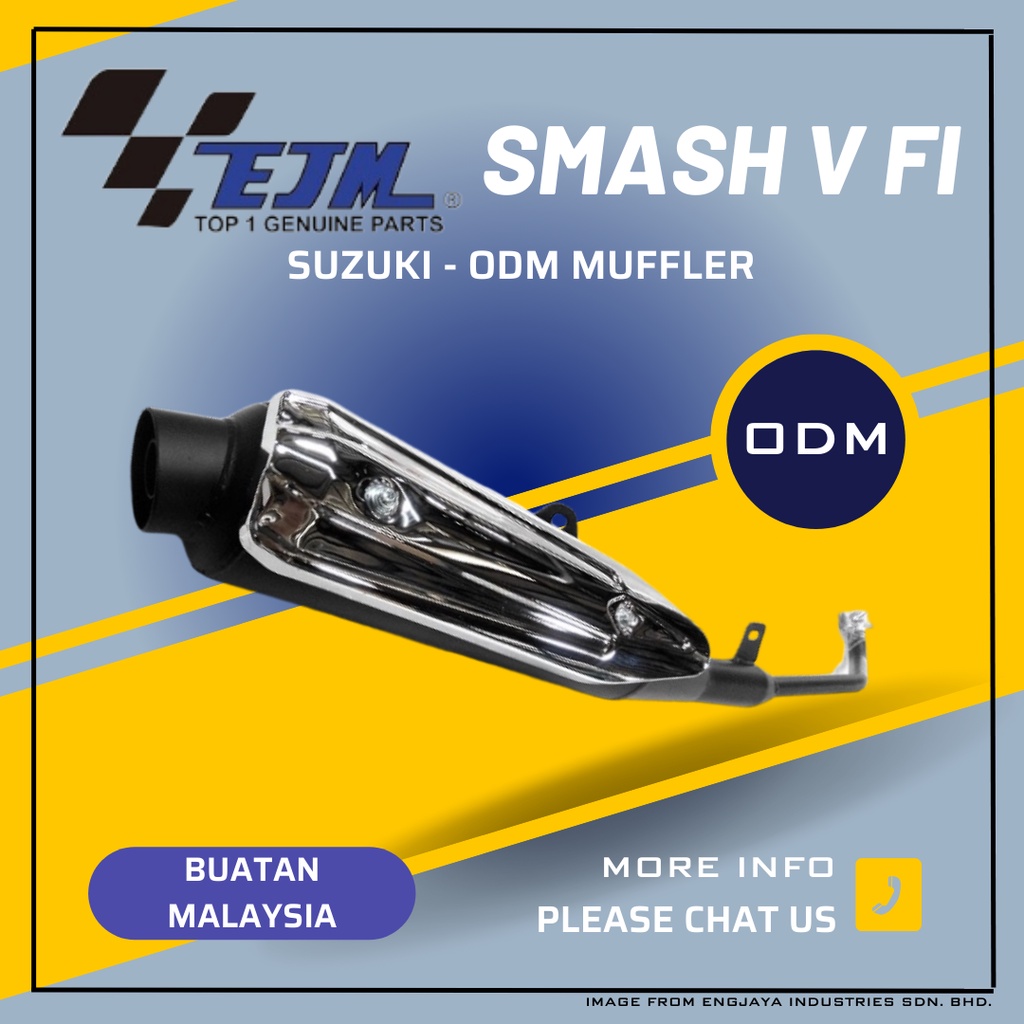 100% EJM SUZUKI SMASH V FI STD EXHAUST PIPE COMP ASSY - SMASH FI V115 ...