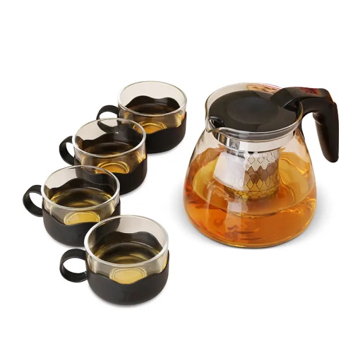 Glass Pyrex Teapot Thermos Bottle Removable 304 Stainless Steel Filter ...
