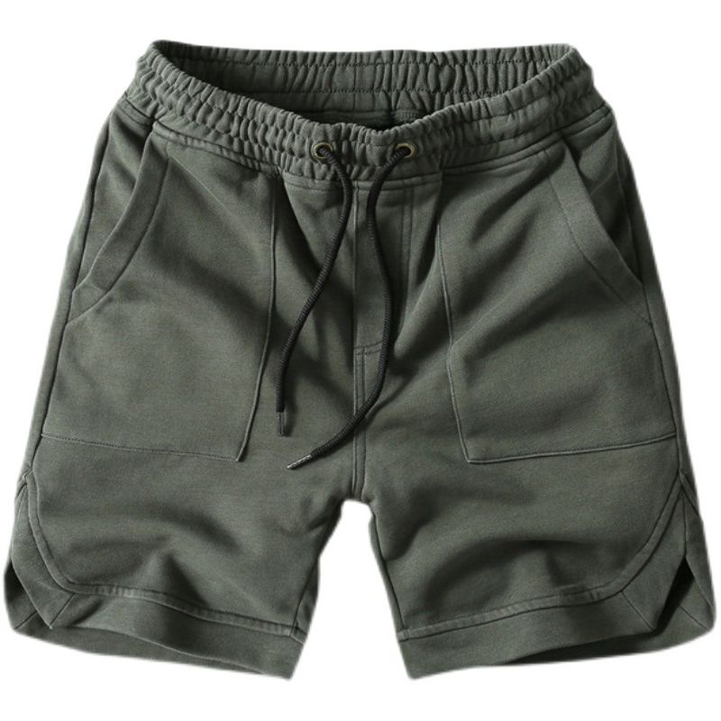 Solid Color Shorts Men's Spring and Autumn American Casual Trendy All ...