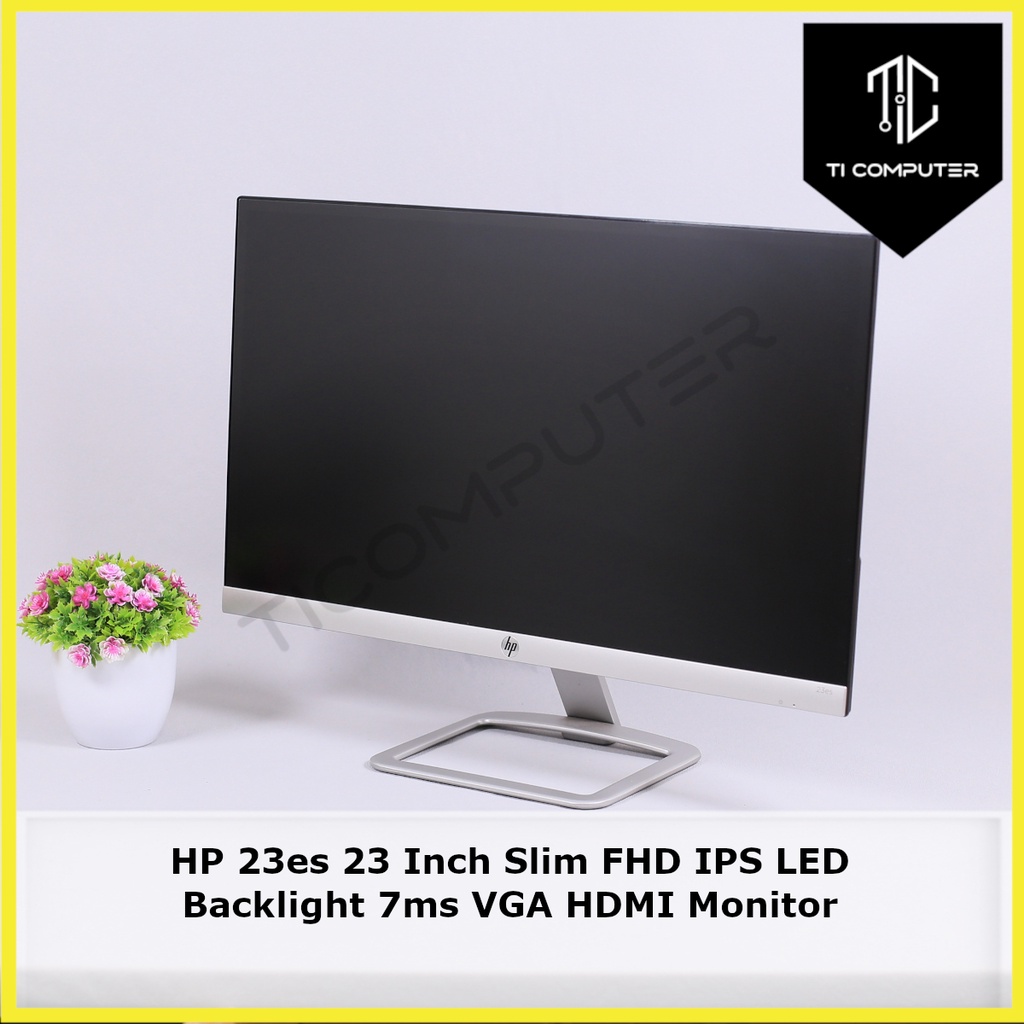 HP 23es 23 Inch Slim FHD IPS LED Backlight 7ms VGA HDMI Refurbished ...