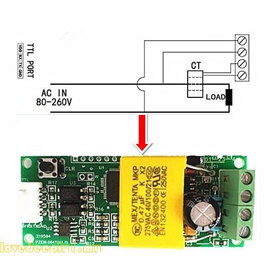 Love AC Digital Multifunction Meter Watt Volt Power Amp Current Test ...
