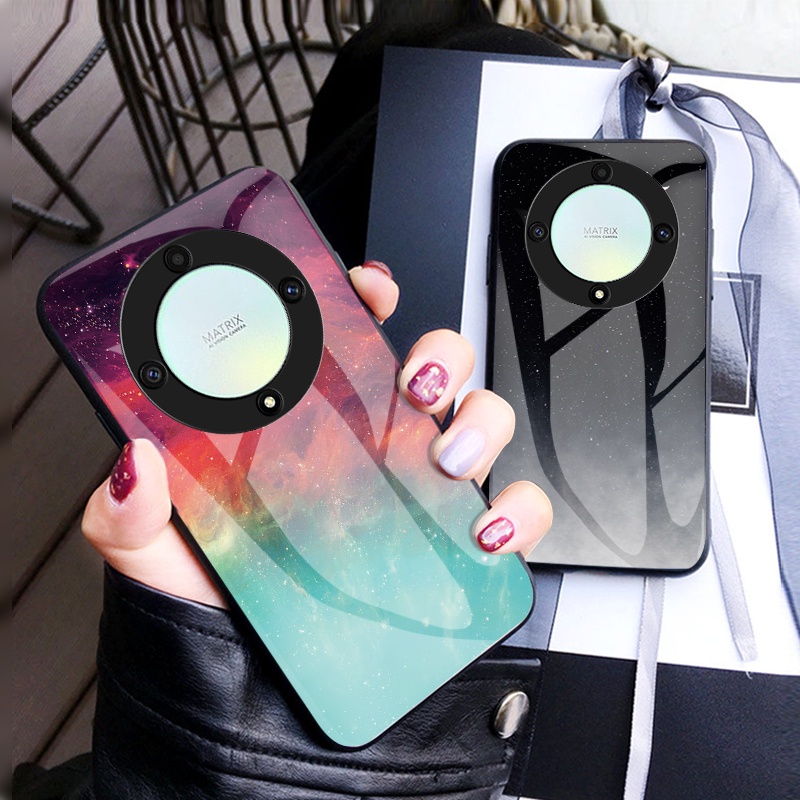 For Honor X9b 5G X9a 2923 Phone Cases Gradient Glass Phone Casing ...