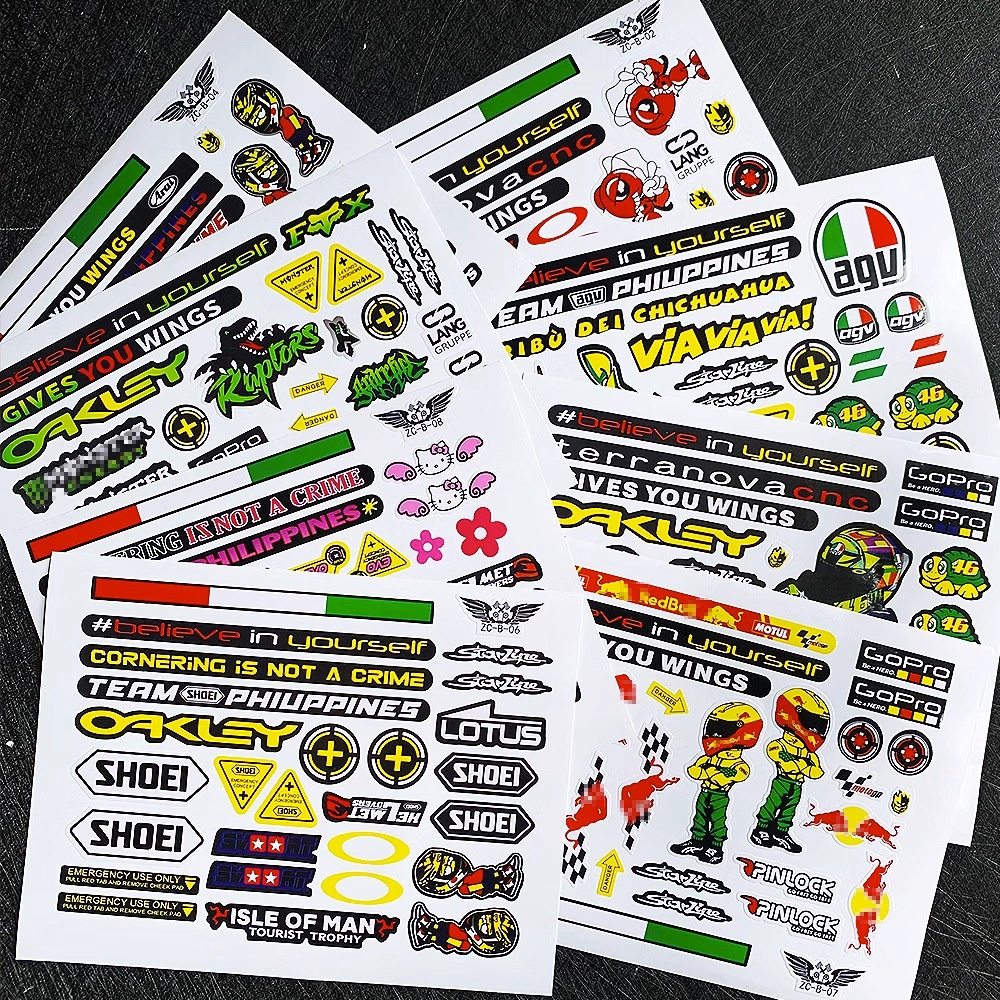 sticker Motorcycle helmet personalized modified car decals waterproof ...