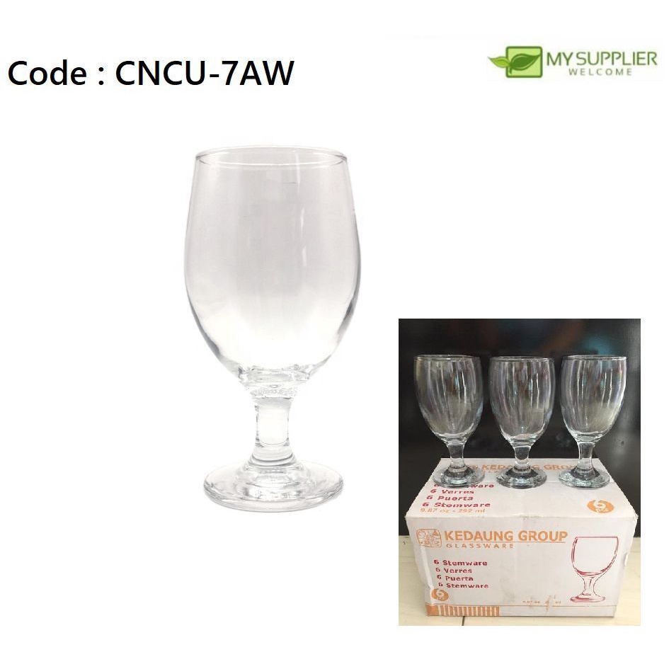 CNCU-7AW SHORT Kedaung Group Wine Glass/Gelas Kaca 292ml W7cm*H15cm ...