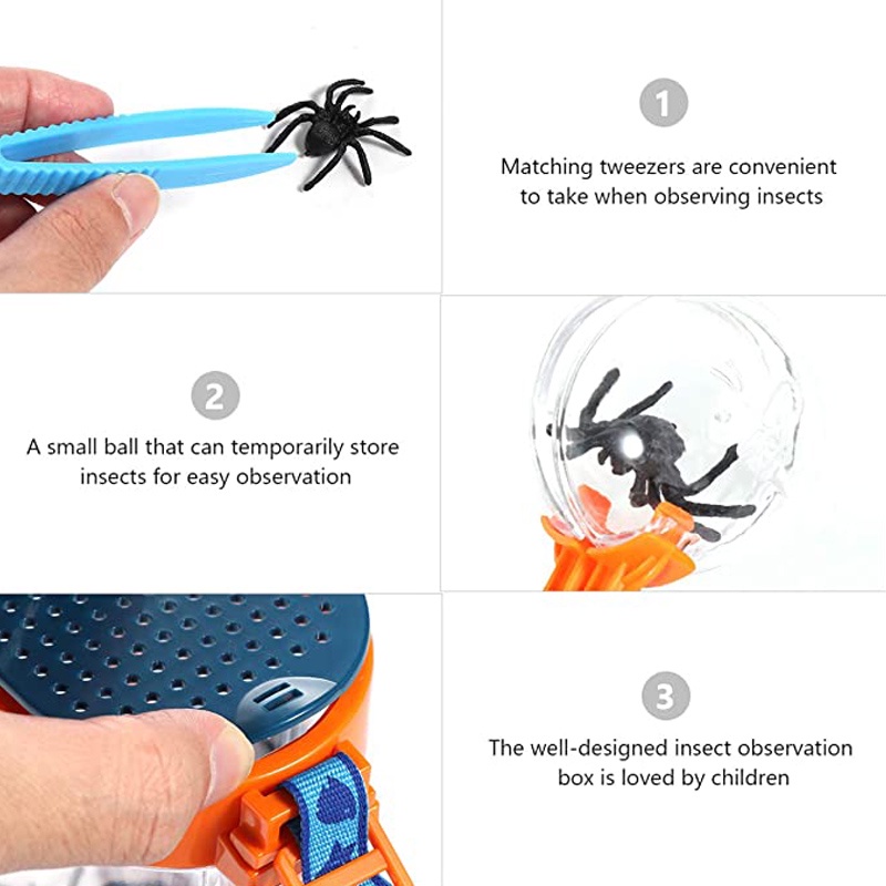 Bug Viewer Outdoor Insect Box Magnifier Observer Kit Insect Catcher ...