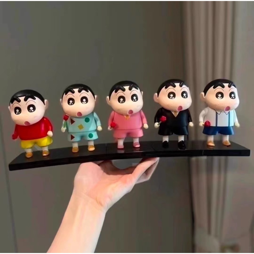 Anime Crayon Shin-chan Action Figurines Model Rose Series Shinchan PVC ...