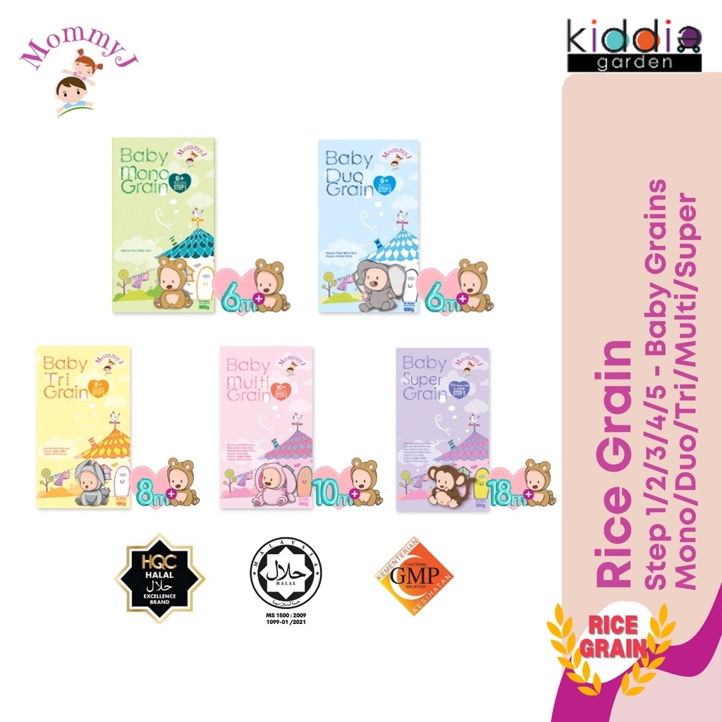 MommyJ Organic Baby Rice Grains (Step 1/Step 2/Step 3/Step 4/Step 5) 1 unit | Shopee Malaysia