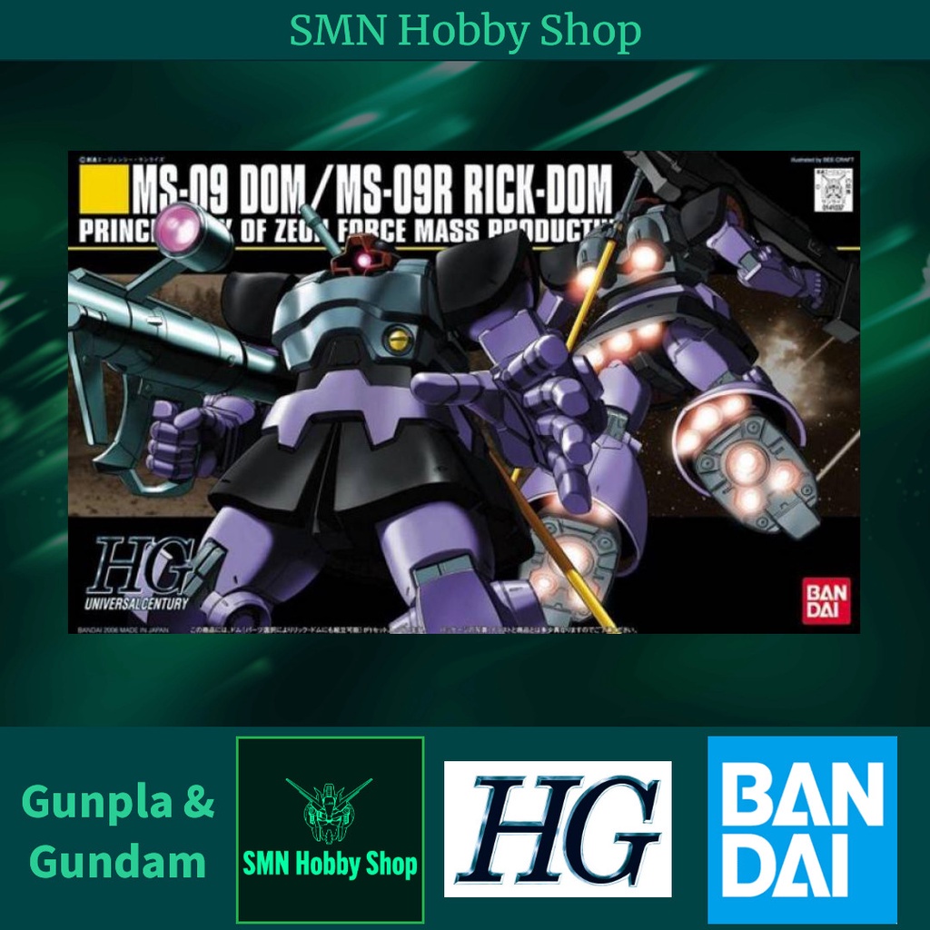 HG 1/144 Dom/Rick Dom 059 Gunpla Gundam Toys Plastic Model Kit [HGUC ...