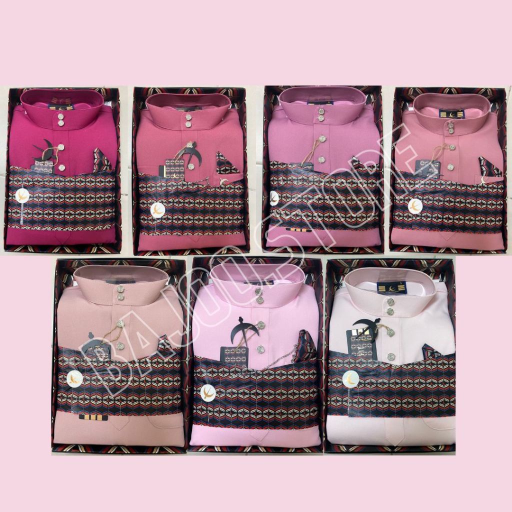 Baju Melayu Elrah Exclusive Ultimate 2.0 (Team Pink) | Shopee Malaysia