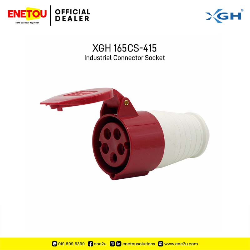 XGH CONNECTOR SOCKET 16A, 3P +N + E (RED) IP44 | Shopee Malaysia
