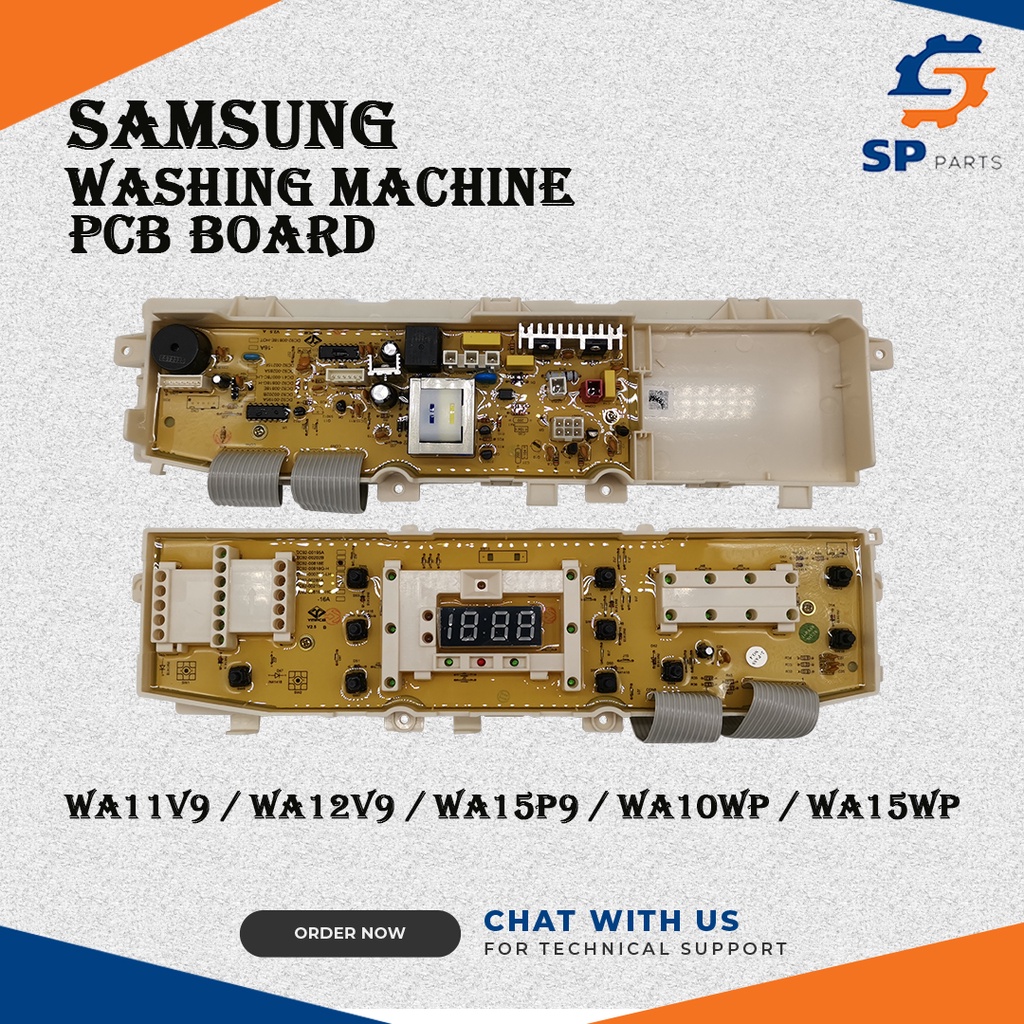 SAMSUNG WASHING MACHINE PCB BOARD MODEL WA11V9 / WA12V9 / WA15P9 ...