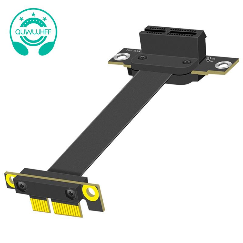 PCIE 1X Extension Cable 90 Degree, PCI-Express 3.0 1X Male to Female ...