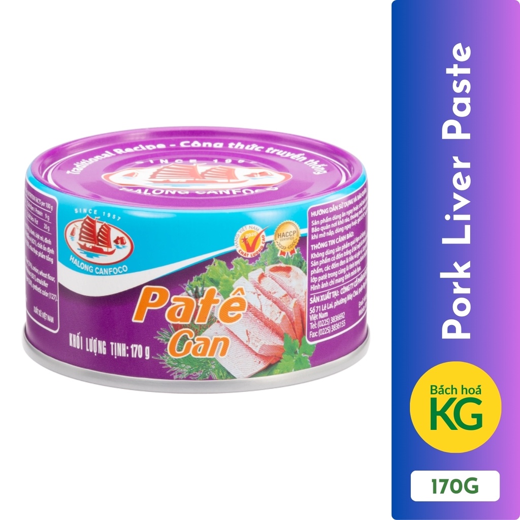 Ha Long Pork Liver Paste 1 can 170g - Pate Gan Hạ Long Việt Nam 1 hộp ...