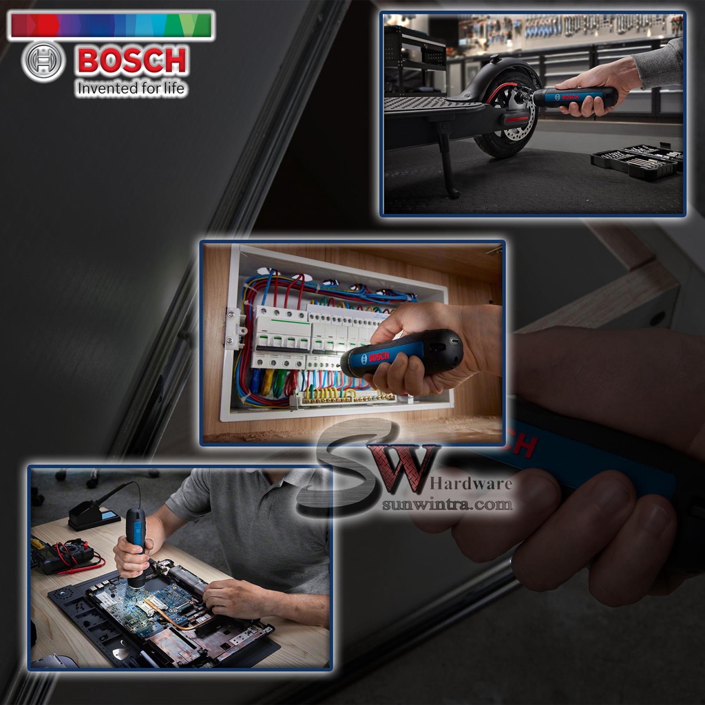 [ORIGINAL] Bosch GO3 Smart Screwdriver come with Double End Bit + USB ...