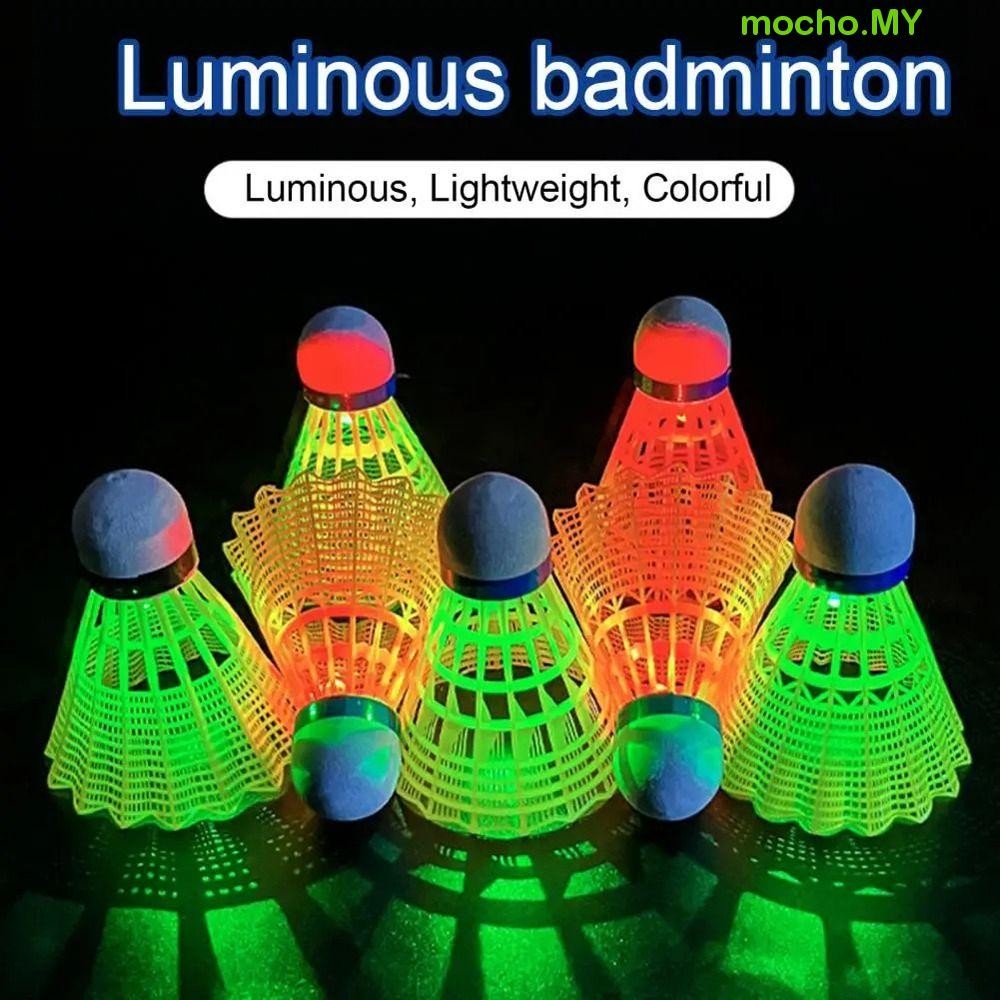 MOCHO LED Badminton, Light-up Lighting Balls Luminous Badminton Balls ...