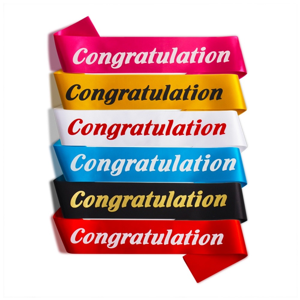 Congratulation Sash Graduated Party Accessory Decoration Favors ...