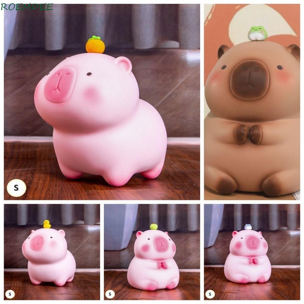 ROEMDEE Capybara Piggy Bank, Waterproof Capybara Crayon Capybara Piggy ...