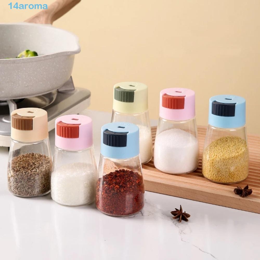 AROMA Metering Salt Bottle, Refillable Plastic Measuring Seasoning ...