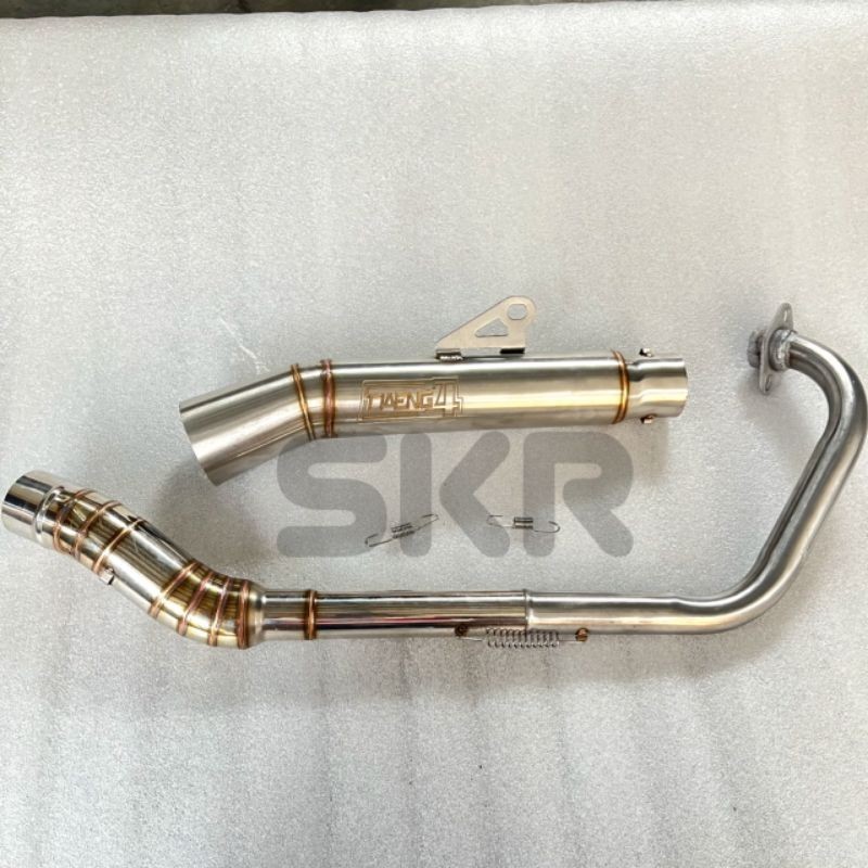 Daeng sai4 Continuous exhaust pipe 51mm for tmx 125 155 tmx 150 raider ...
