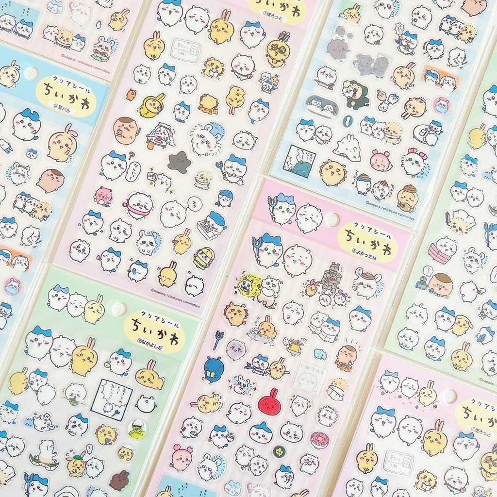 Chiikawa Manga Series PET Sticker Hachiware Usagi Momonga Rakko Shisa ...