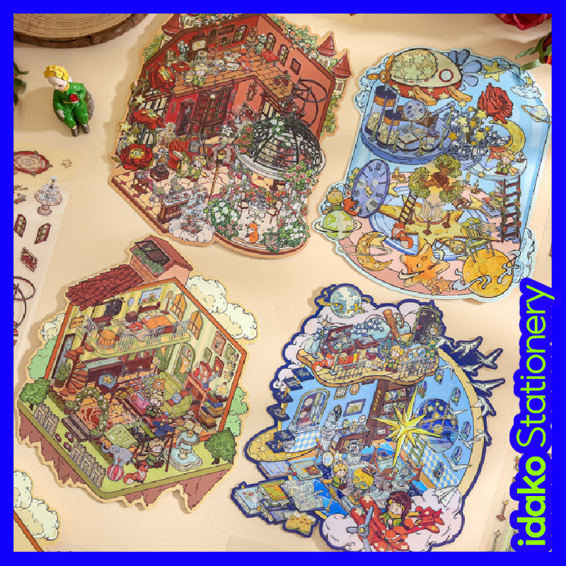 Idako [Prince Fairy Tale Book Series] 3D Miniature Landscaping Sticker ...