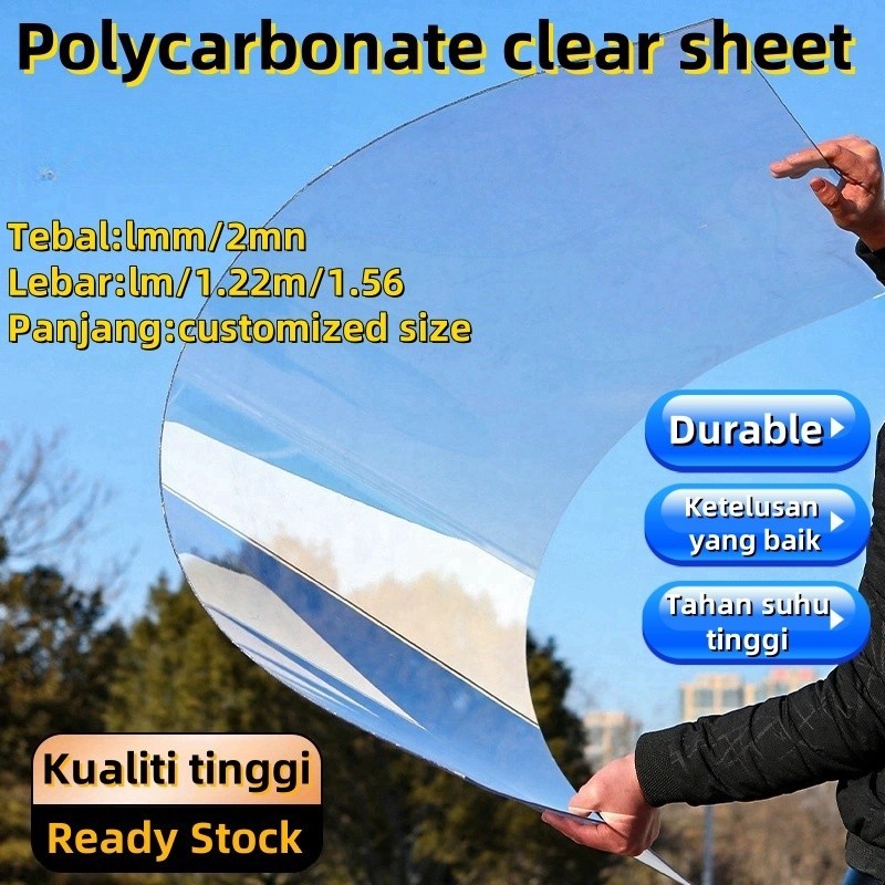 Atap Transparent/Atap Cerah Lutsinar/RATA 1mm Polycarbonate Greenhouse ...