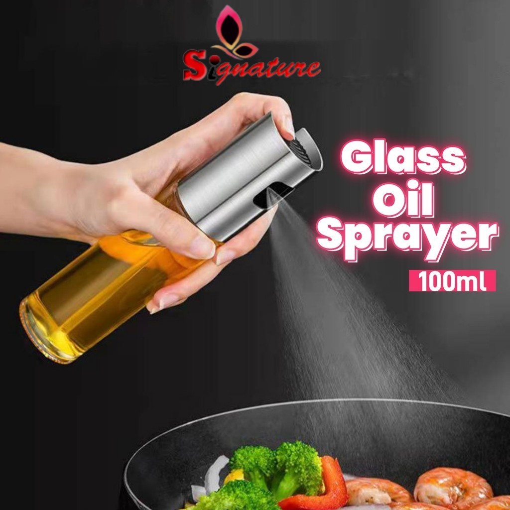 Glass Bottle Oil Sprayer Transparent Condiment Kitchen Cooking Tools ...