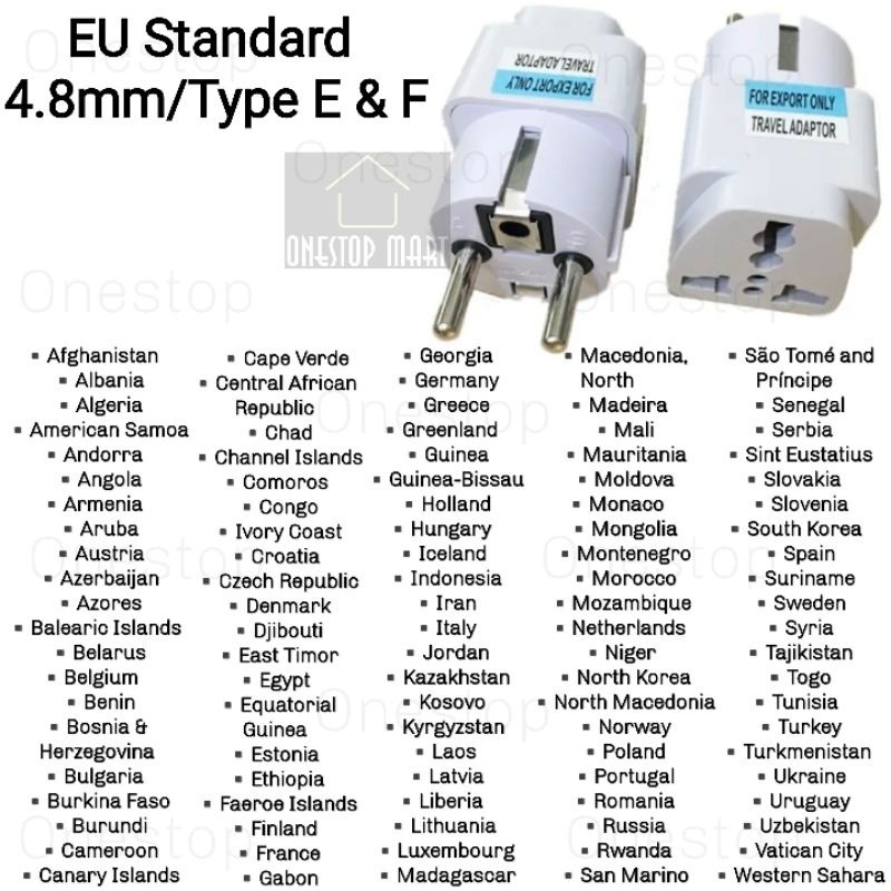 UNIVERSAL ADAPTOR TRAVELLING SOCKET PLUG AFRICA BRAZIL GERMANY ...