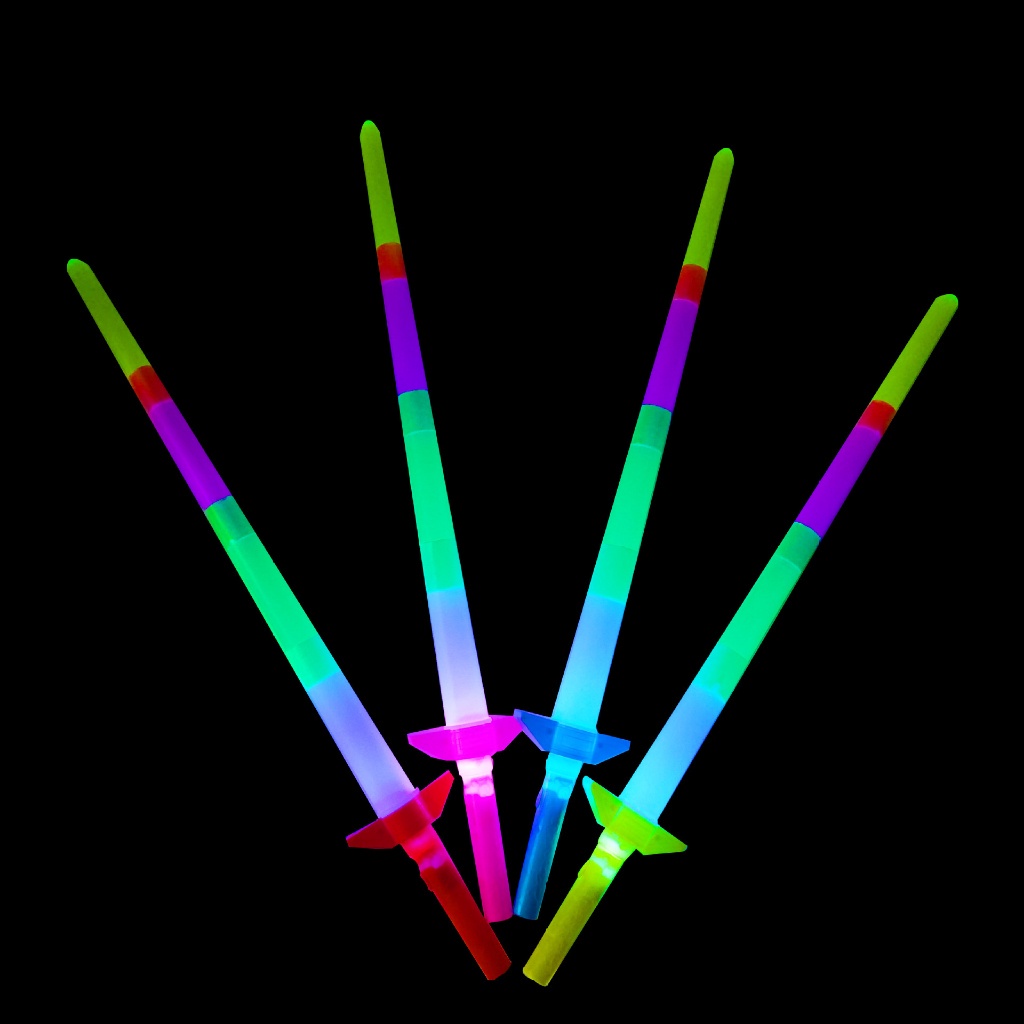 Electronic retractable flash stick Concert cheer props large four ...