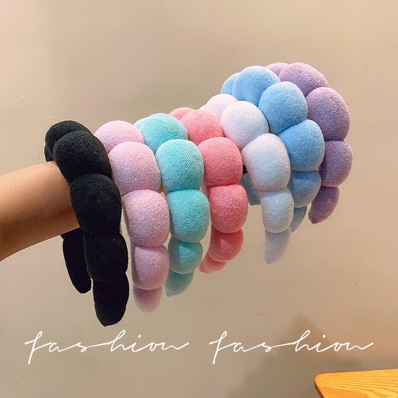 Simple Cloud Sponge Hair Band Female Mori Series High Skull Top ...