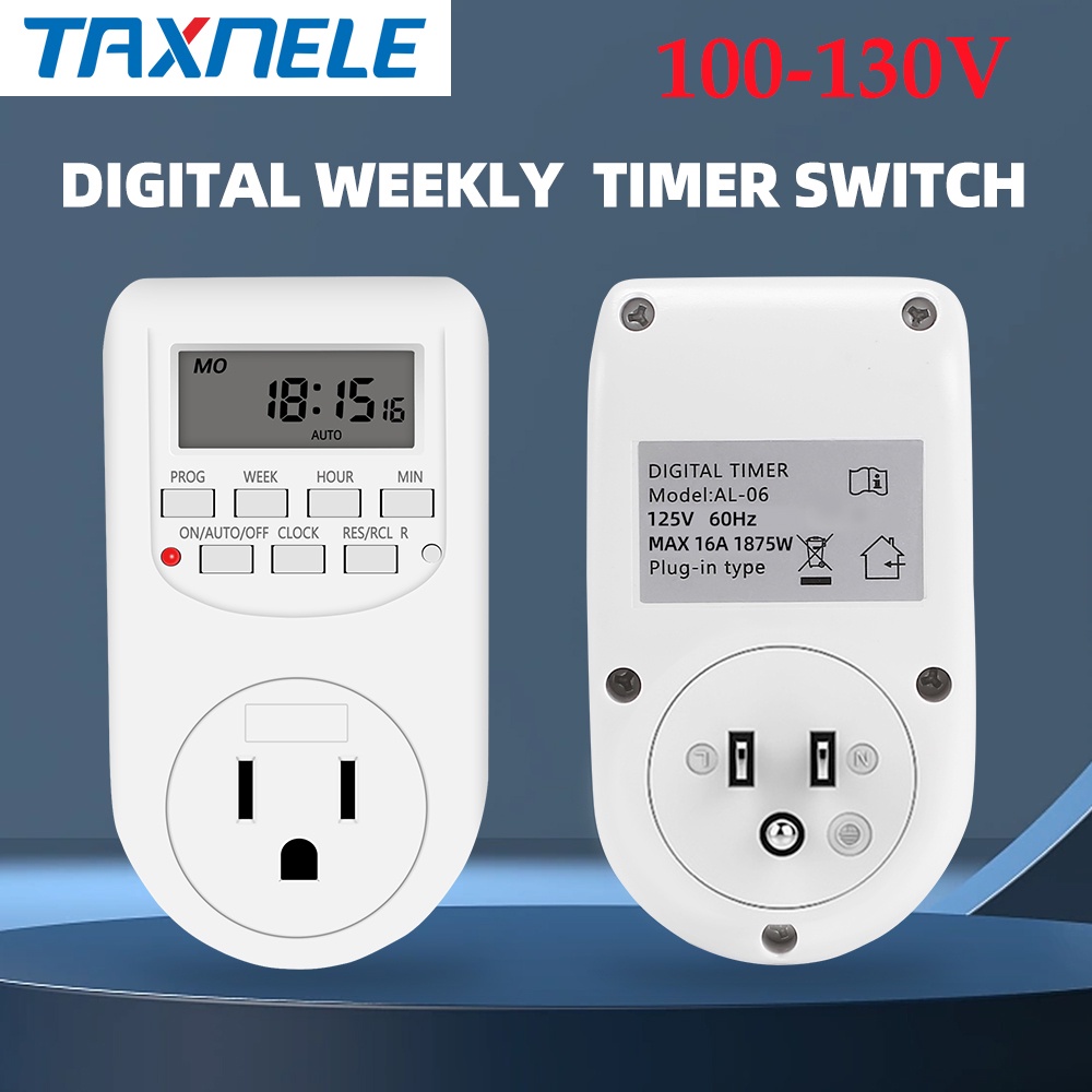 Al 06 110v 125v 130v Digital Timer Switch Electronic 12 24 Hour Weekly Programmable Timing