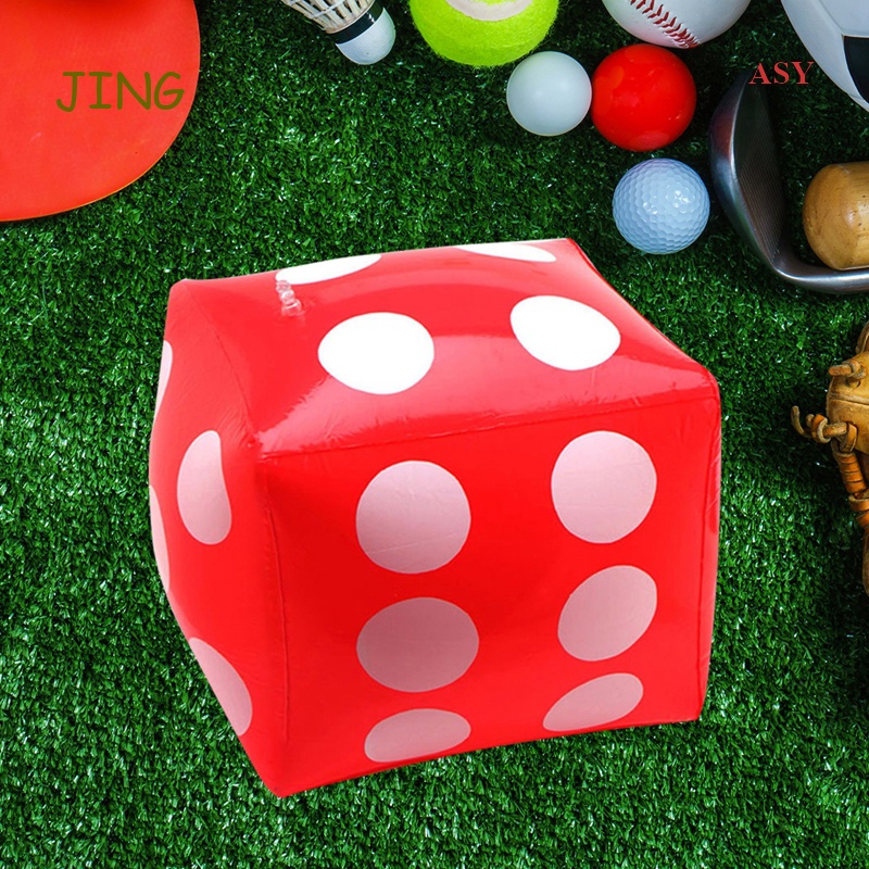 ASY 13 inch Giant Inflatable Dice Pool Toy for Lawn Game Outdoor Floor ...