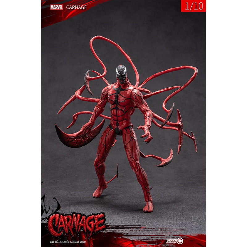ZD Toys Original Marvel Venom Carnage Action Figure 23cm Amazing Spider ...