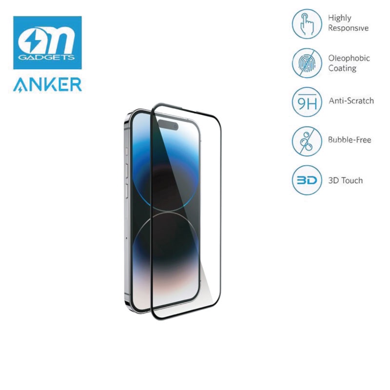 Anker A72 lPhone 15 Series Screen Protector (Tempered-Glass, Easy ...