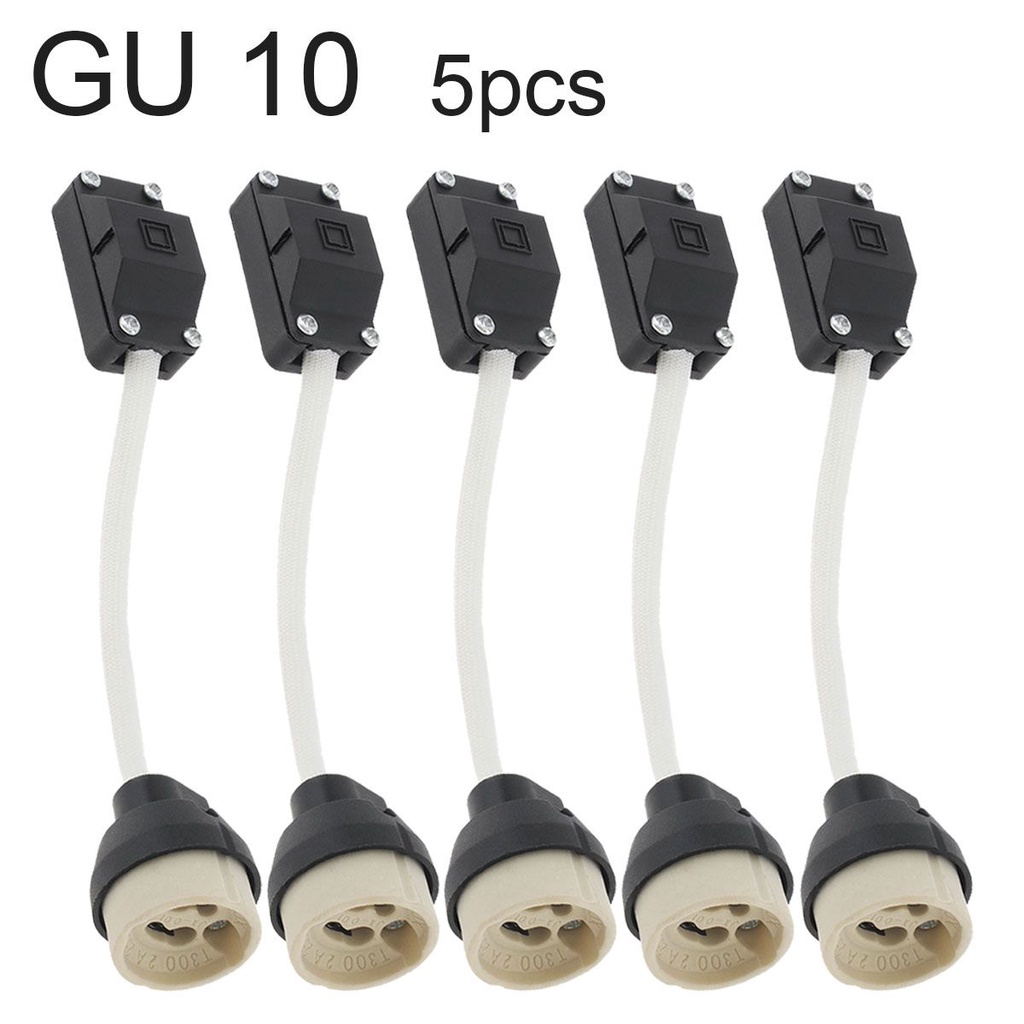 5pcs GU10 Lamp Holder 2A 250V Ceramic Lamp Bases Connector for LED ...