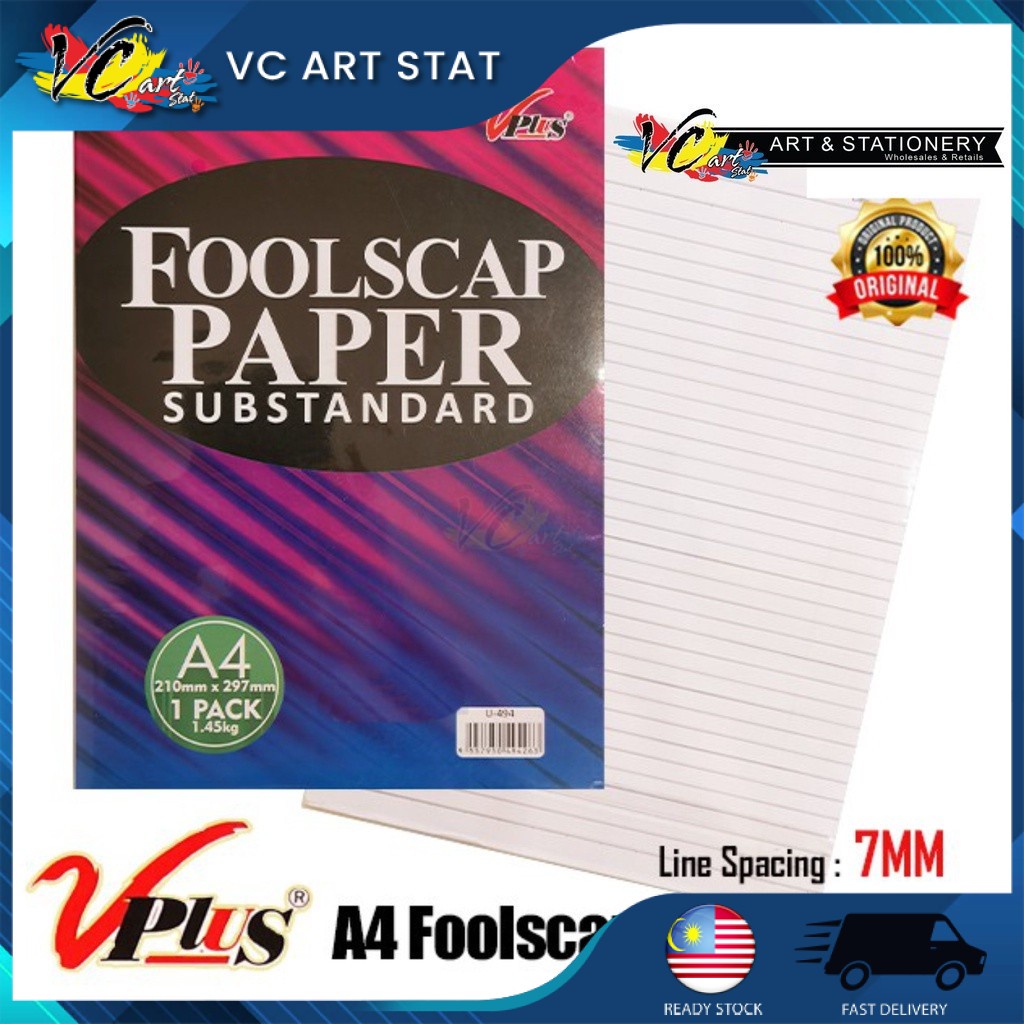 VC Art (+-500pcs) Substandard Foolscap Paper A4 A5 Size 1.45kg Rough ...