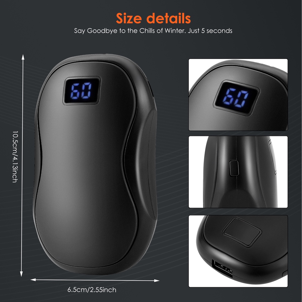 new Magnetic Hand Warmers Rechargeable 2 pack, Electric Handwarmers ...